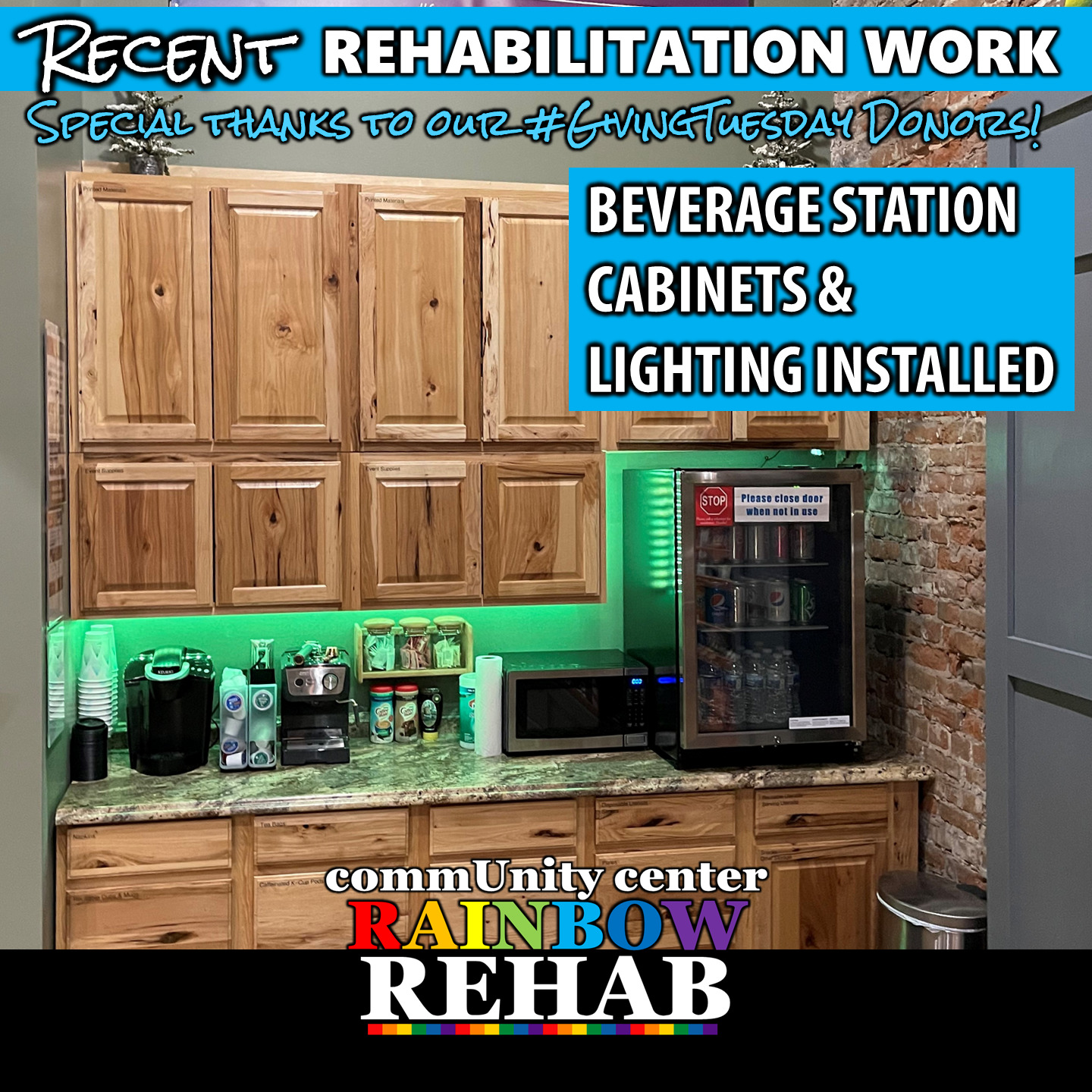 commUnity center Rainbow Rehab Update – Spencer Pride