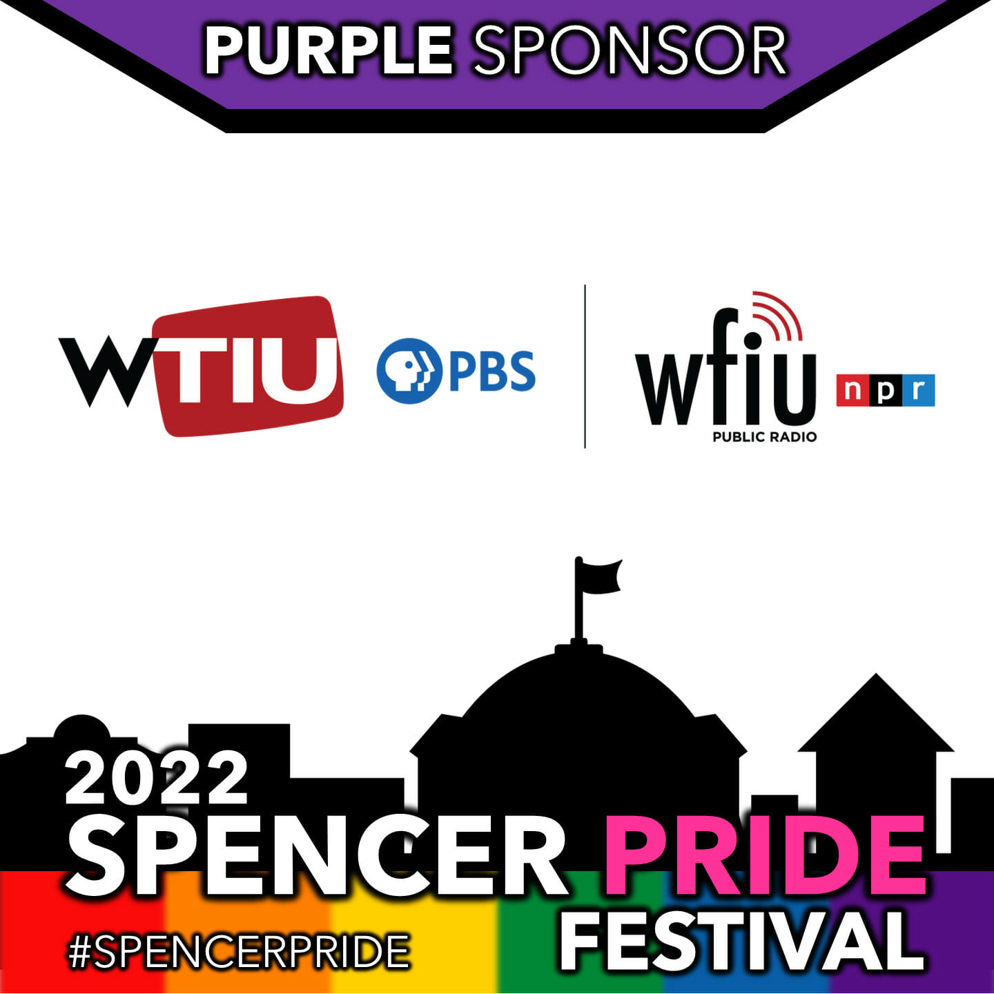 Spencer Pride Festival – WTIU/WFIU (Purple Sponsor) – Spencer Pride