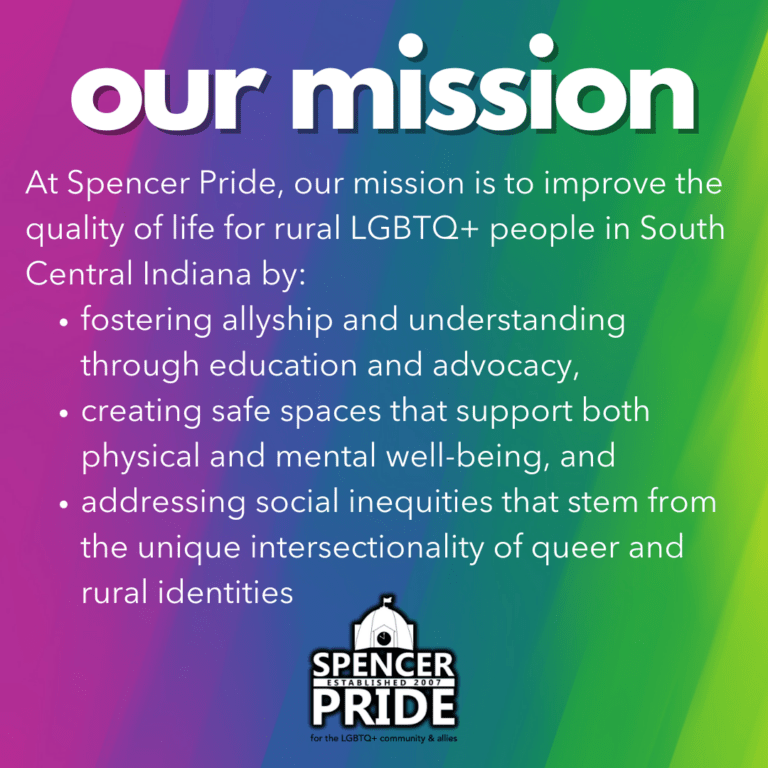Mission & Vision – Spencer Pride